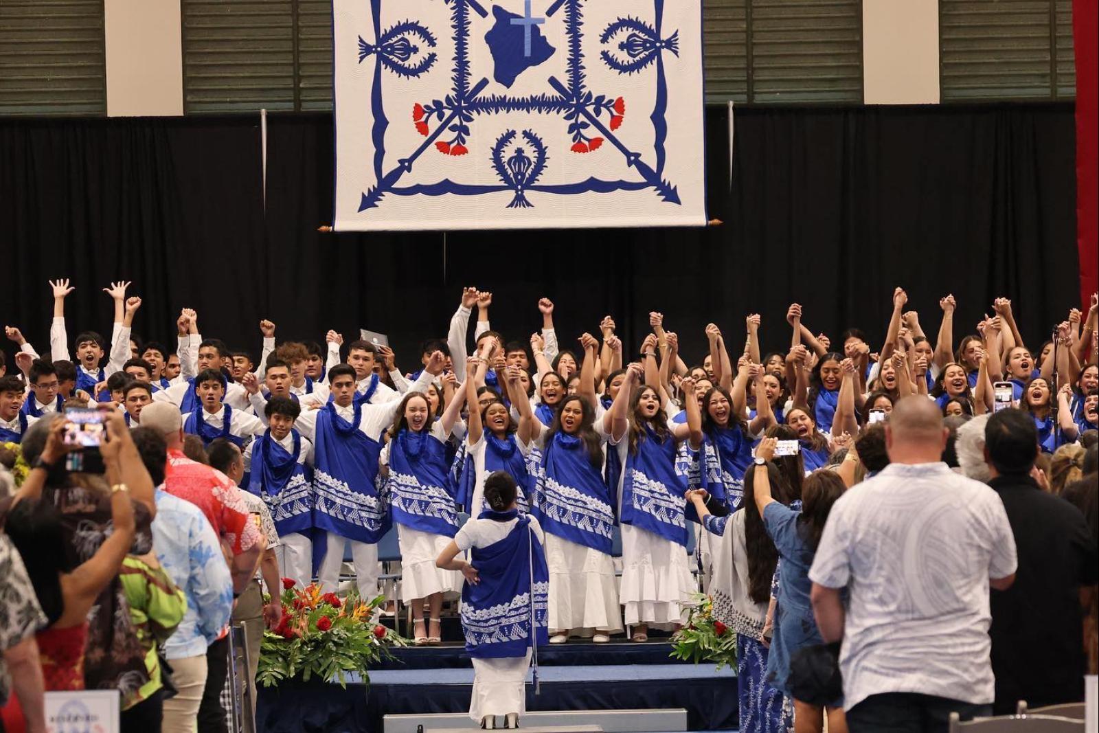 Lei and aloha: graduation across the pae ‘āina | Kamehameha Schools