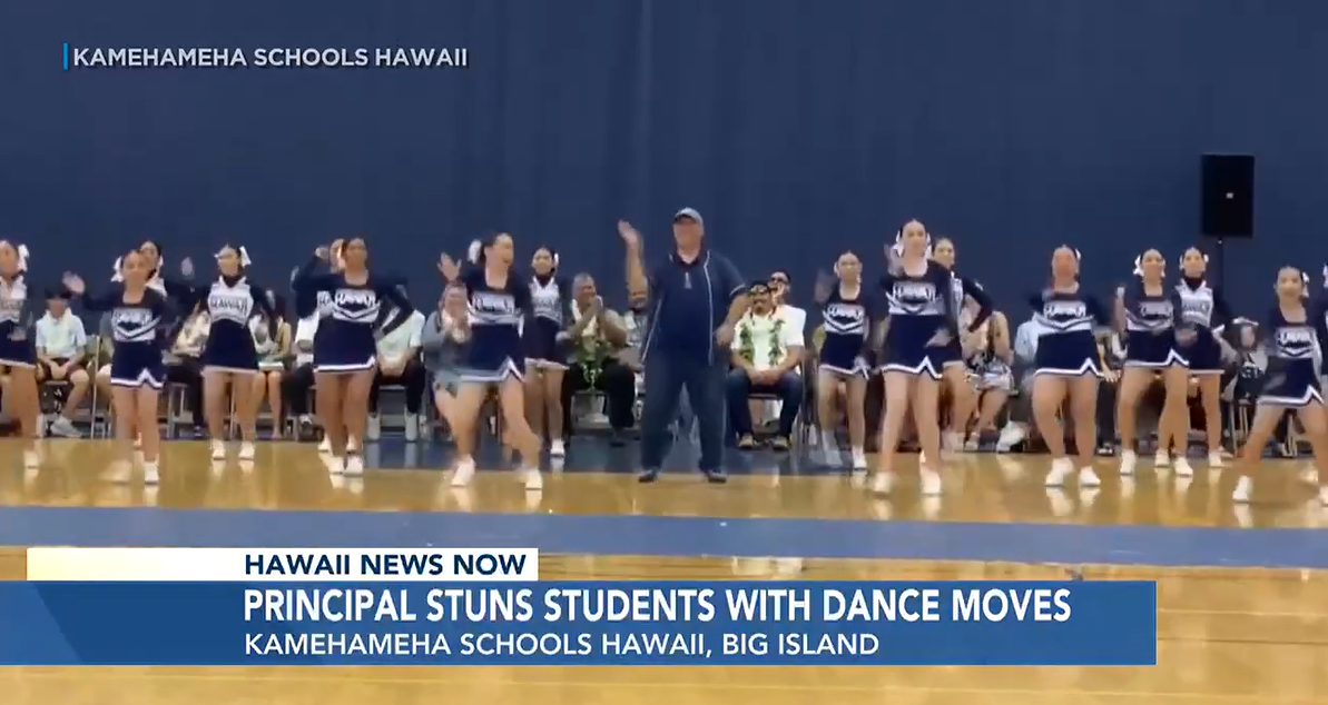 KS Hawaiʻi poʻo kumu shows off his dance moves | Kamehameha Schools